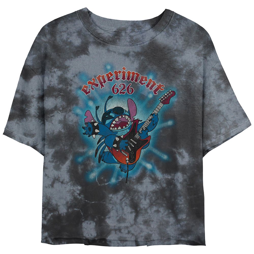 Disney's Lilo & Stitch Juniors' Rocker Stitch Cropped Graphic Tee