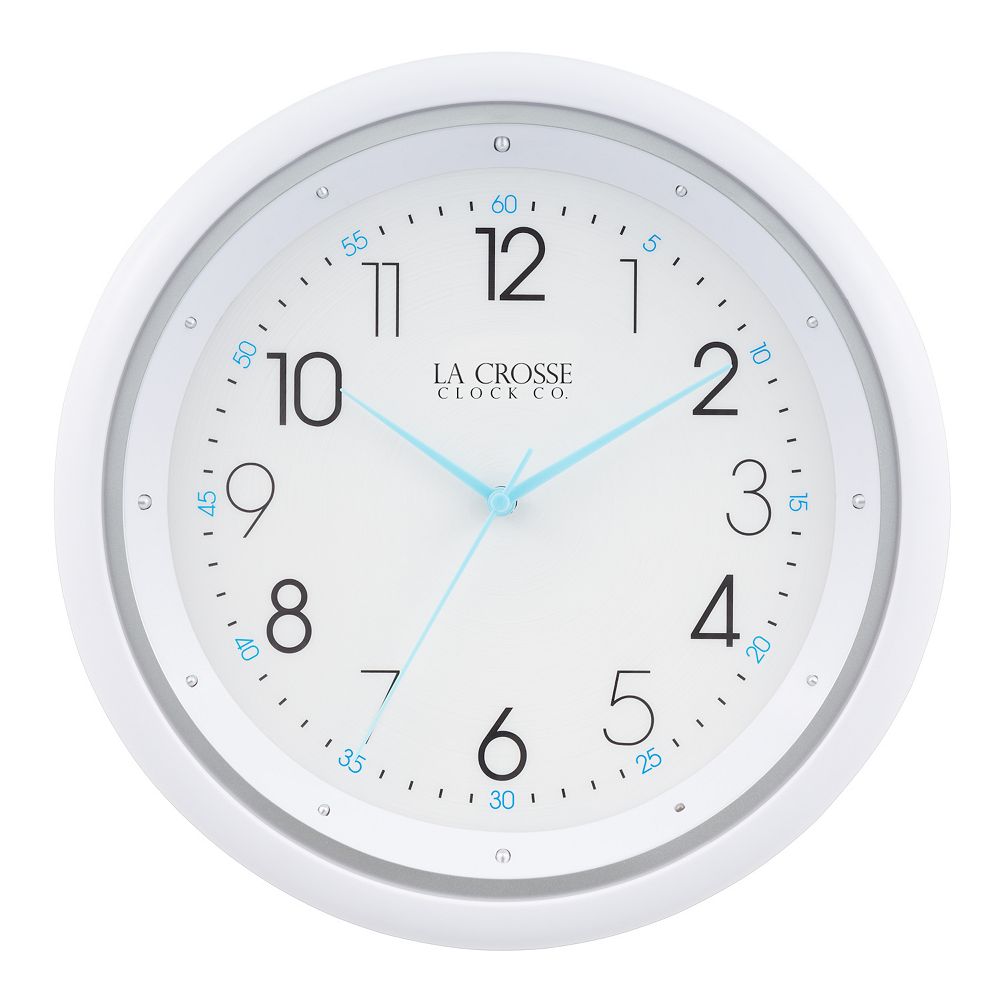 La Crosse Technology Clock 10-in. Night Vision Silent Sweep Quartz ...