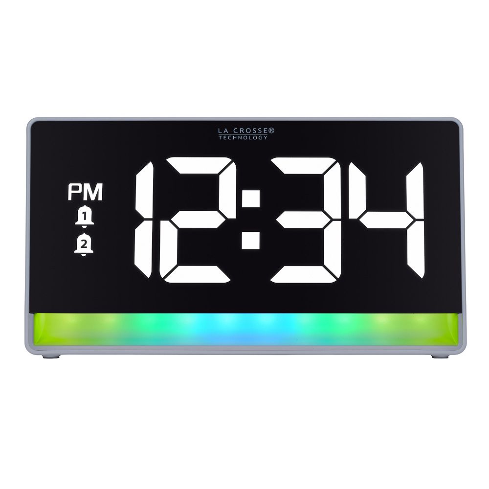 La Crosse Technology Color Changing Alarm Clock with Color Changing ...