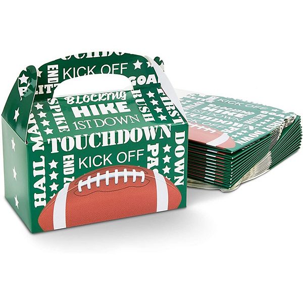 Football Gift Treats Boxes With Handles For Boys Kids Game Day Party
