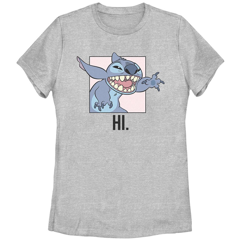 Disney's Lilo & Stitch Juniors' Wacky Hi Stitch Graphic Tee