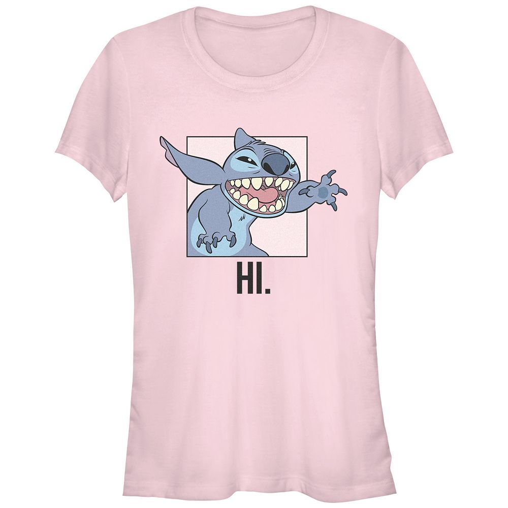 Disney's Lilo & Stitch Juniors' Wacky Hi Stitch Graphic Tee
