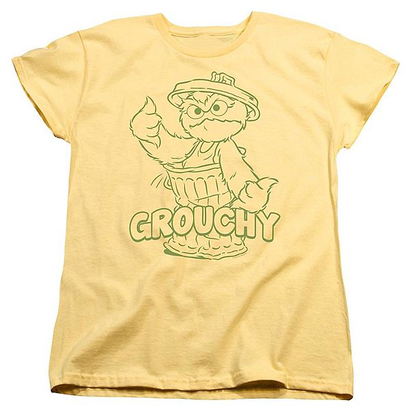 Sesame Street Grouchy Short Sleeve Womens Tee
