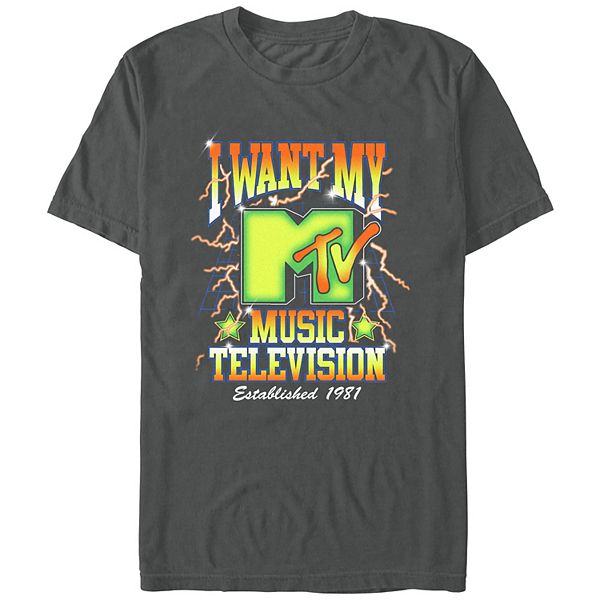 Men's Comfort Colors® MTV Lightning Background Est. 1981 Graphic Tee