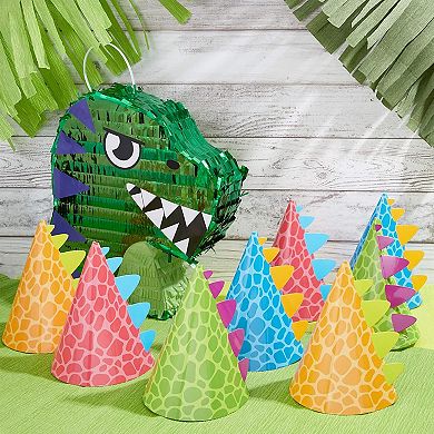 Dinosaur Party Hats For Kids Birthday, Cone Party Hats (4.75 X 7 In, 24 ...