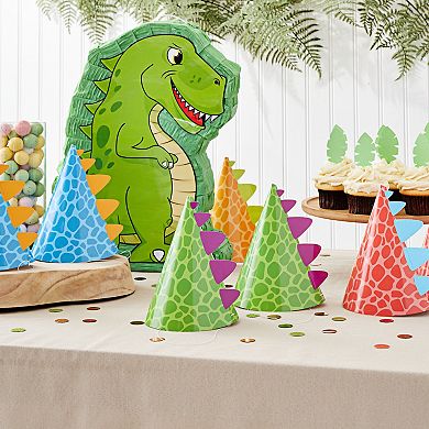 Dinosaur Party Hats For Kids Birthday, Cone Party Hats (4.75 X 7 In, 24 ...