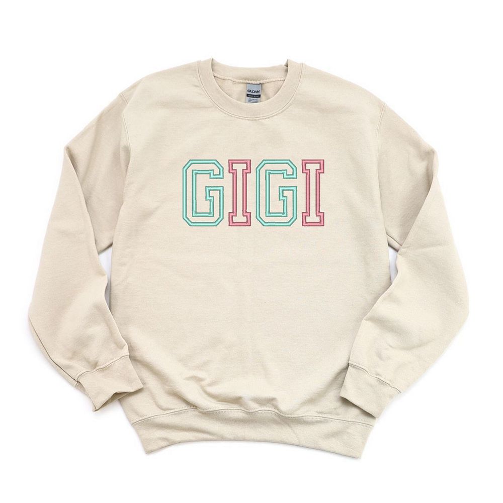 Embroidered Gigi Outline Sweatshirt