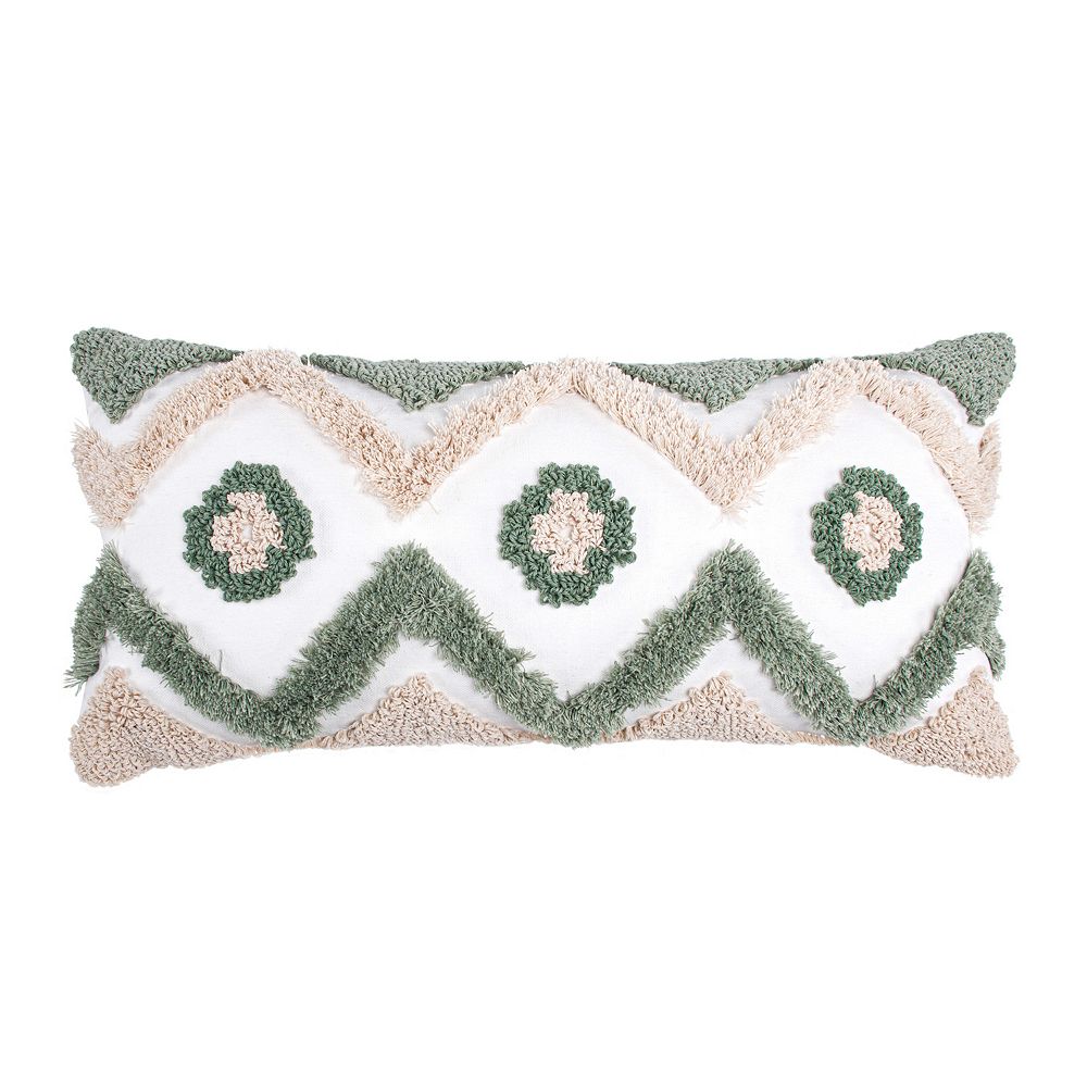 Levtex Home Pickford Green Tufted Throw Pillow