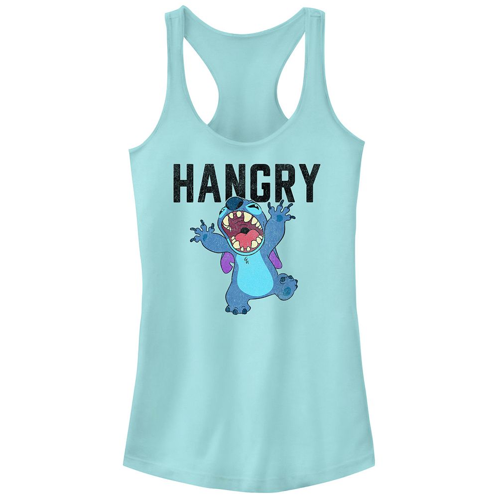 Disney's Lilo & Stitch Hangry Stitch Juniors' Graphic Racerback Tank