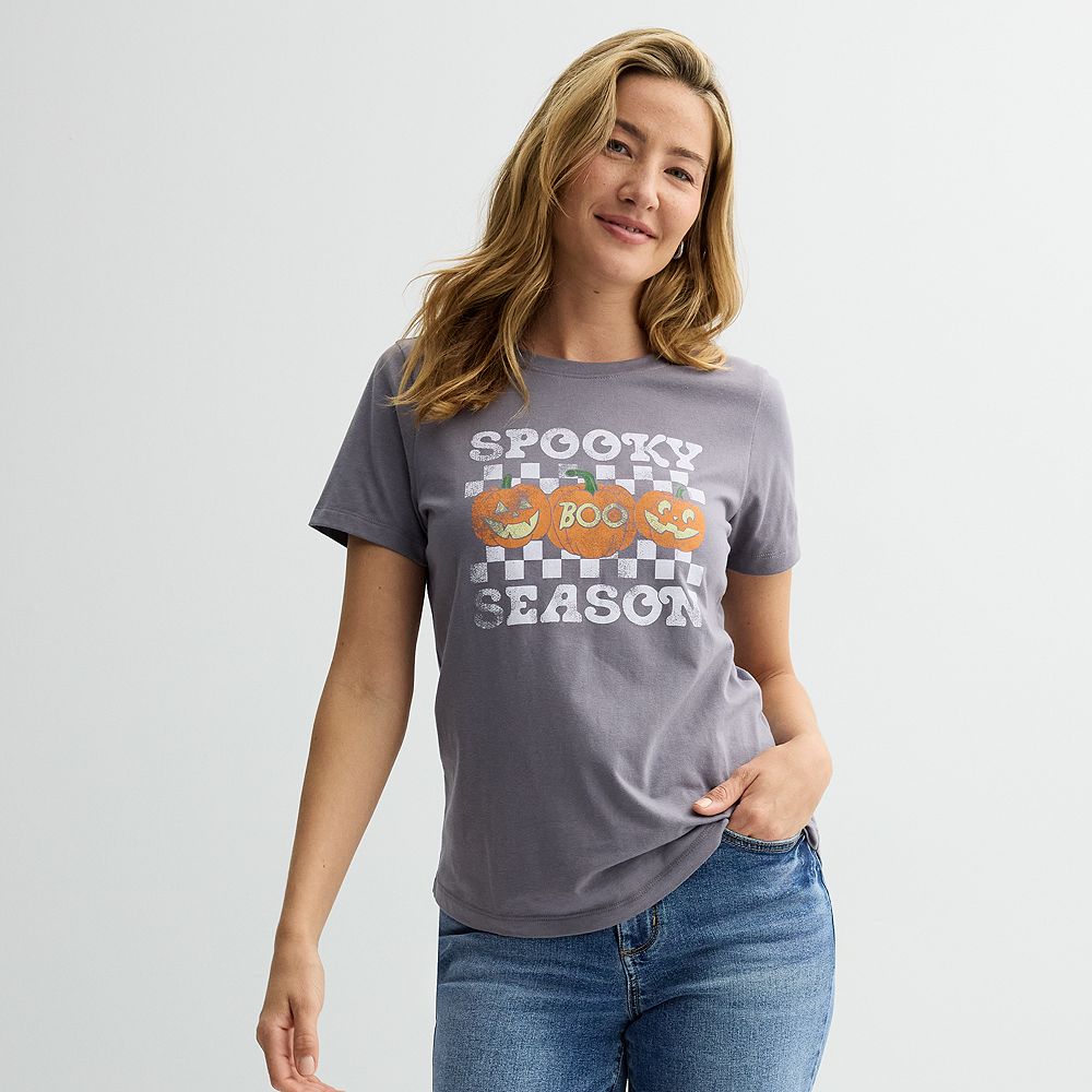 Women's Boo Season Pumpkins Graphic Tee
