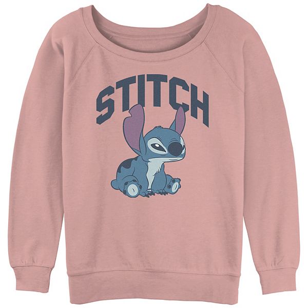 Disney's Lilo & Stitch Angry Looking Stitch Juniors' Graphic Slouchy Terry