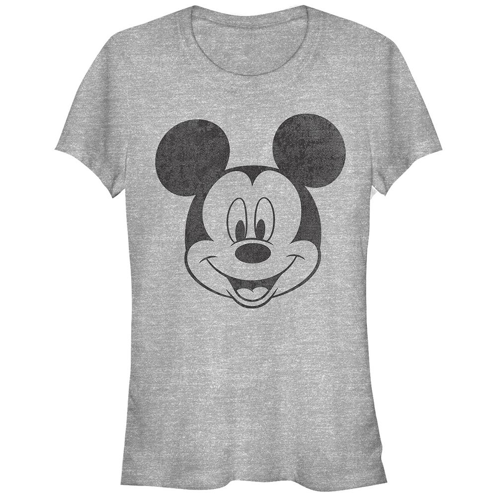 Disney's Mickey Mouse Smiley Face Juniors' Graphic Tee