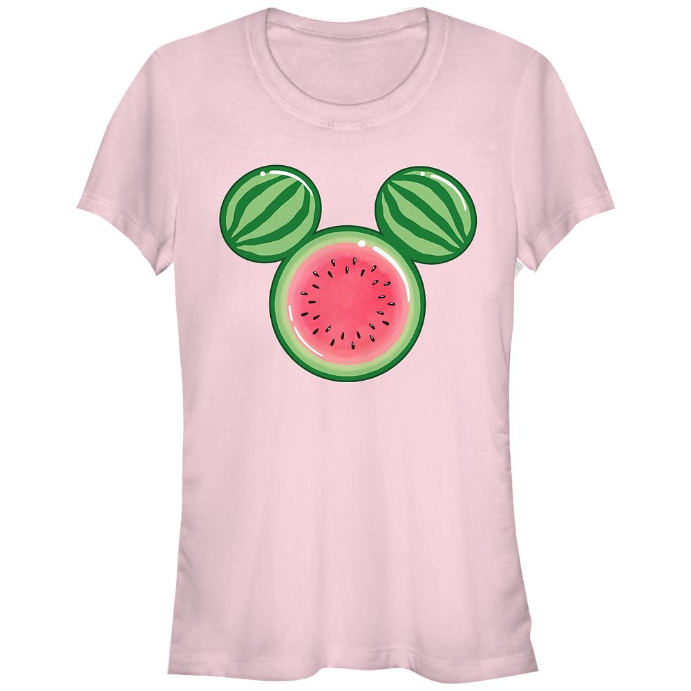 Disney's Mickey Mouse Watermelon Head Juniors' Graphic Tee