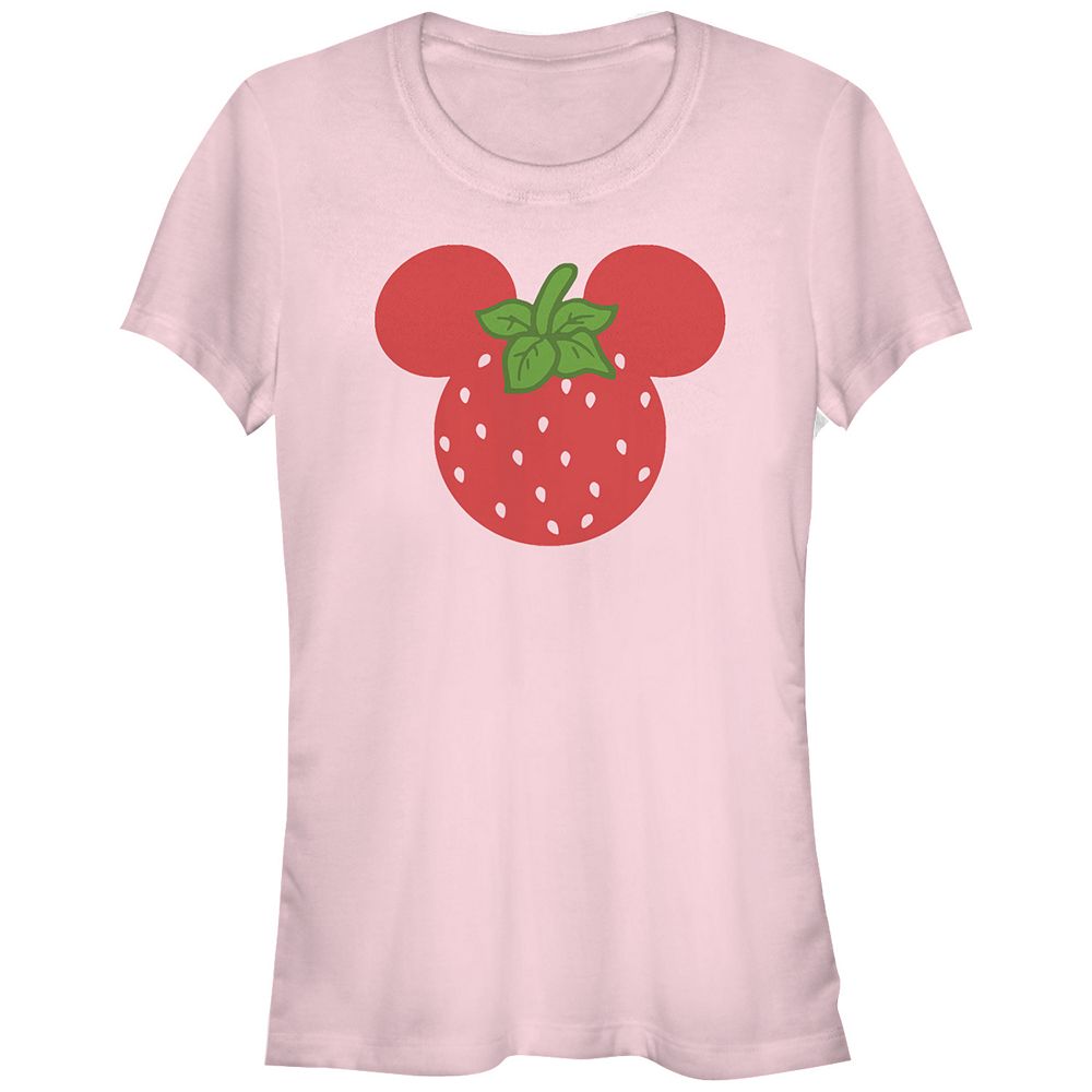 Disney's Mickey Mouse Strawberry Head Juniors' Graphic Tee