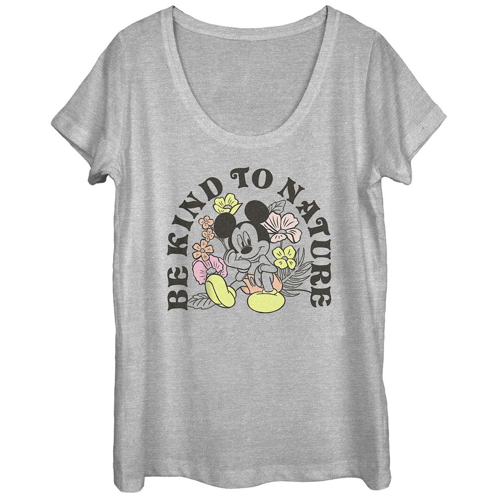 Disney's Mickey Mouse Be Kind To Nature Juniors' Graphic Tee