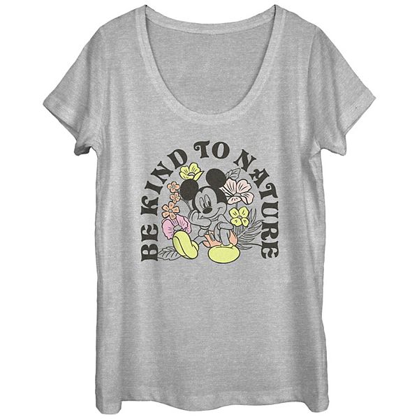 Disney's Mickey Mouse Be Kind To Nature Juniors' Graphic Tee