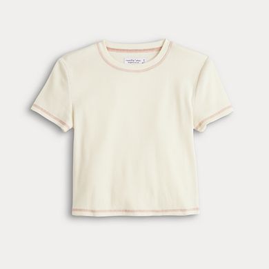 Juniors' Vanilla Star Baby Tee