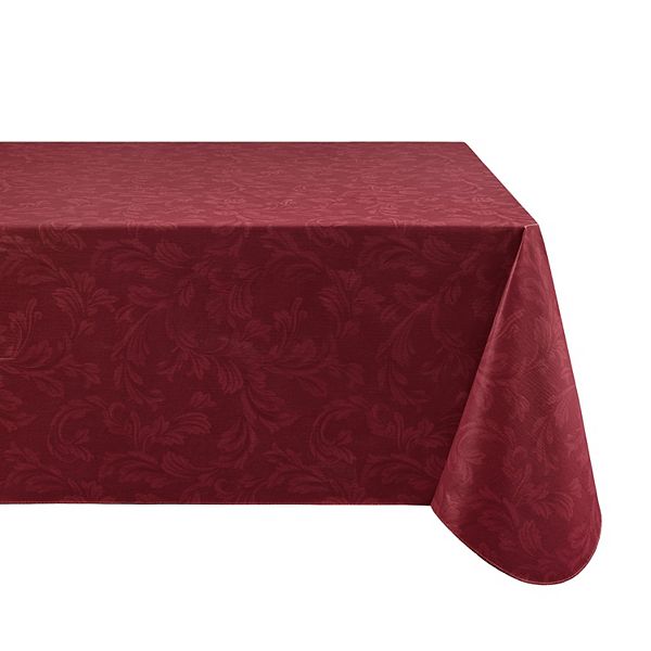 Elrene Home Fashions Camile Floral Scroll Damask Square/rectangle Vinyl ...