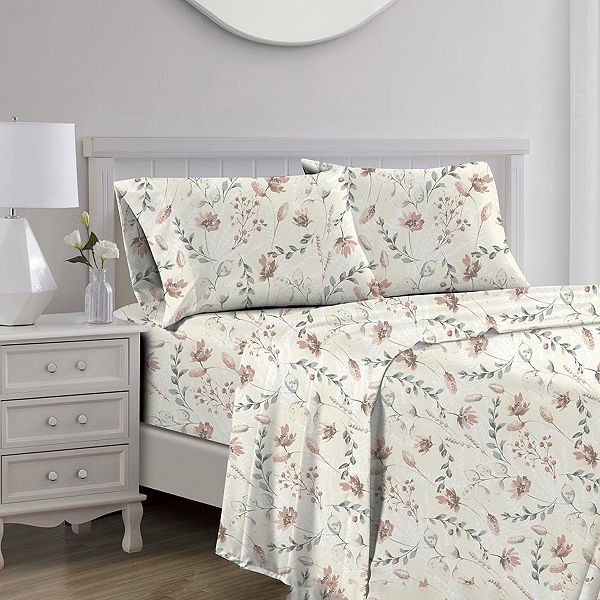 Petals Luxurious Premium Organic Cotton Ultra Soft Printed Sheet Set