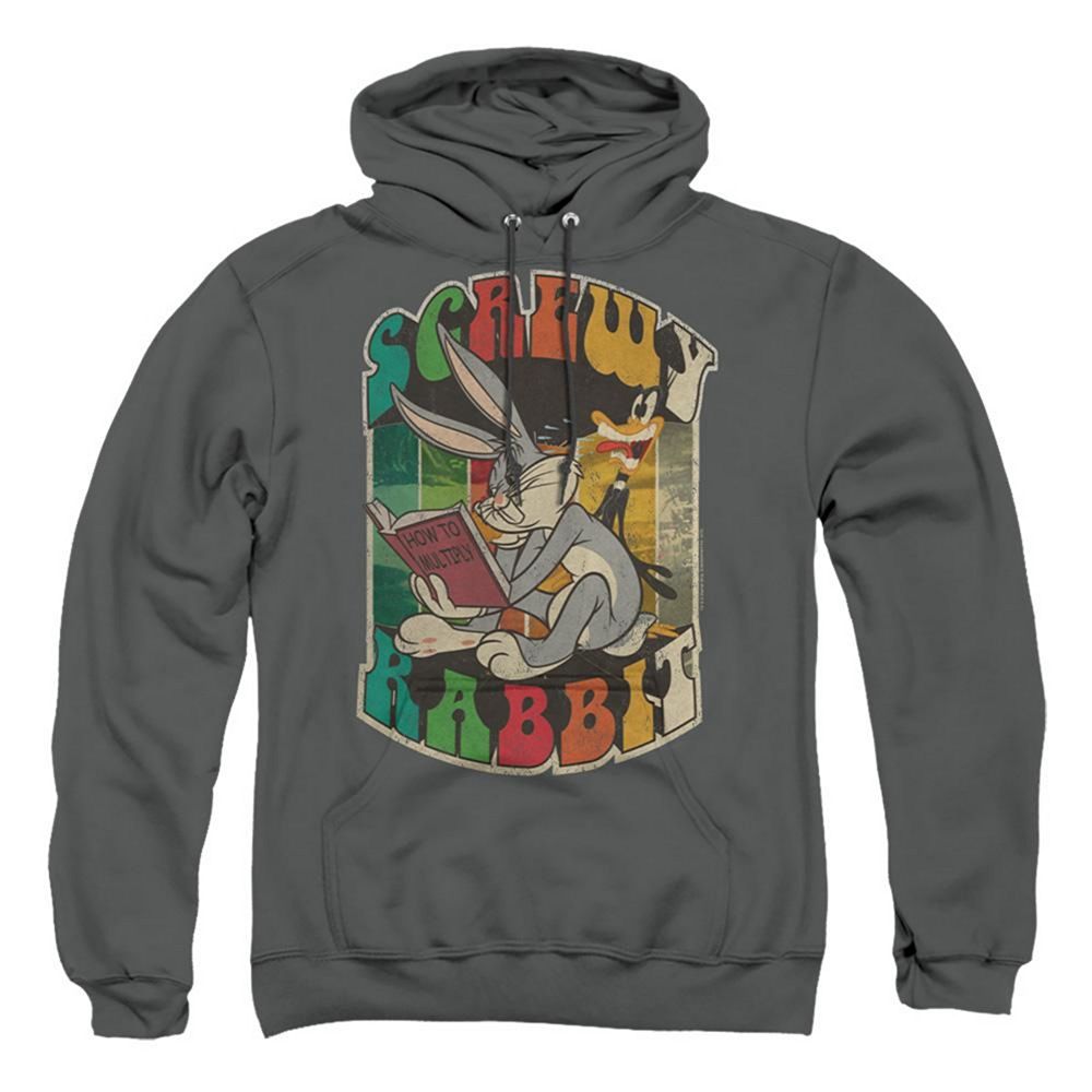 Looney Tunes Screwy Rabbit Adult Pull Over Hoodie