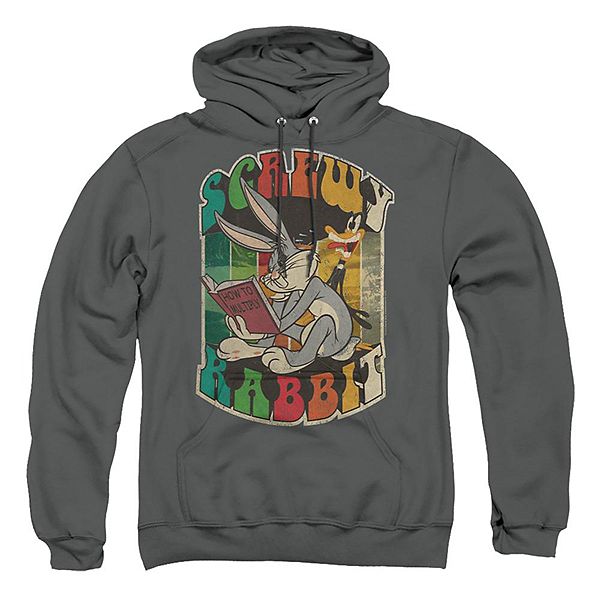 Looney Tunes Screwy Rabbit Adult Pull Over Hoodie