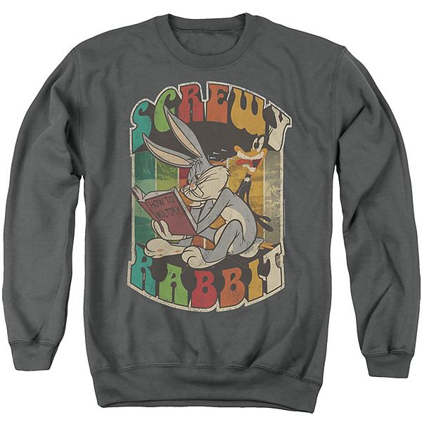 Looney Tunes Screwy Rabbit Adult Crewneck Sweatshirt