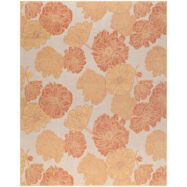 Nourison Garden Oasis Floral Flatweave Indoor Outdoor Rug