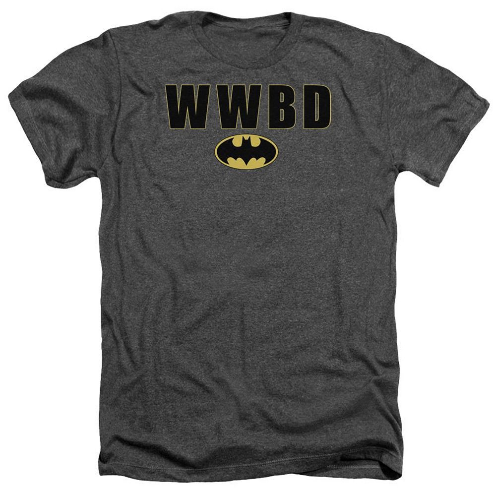 Batman Wwbd Logo Adult Heather T-shirt
