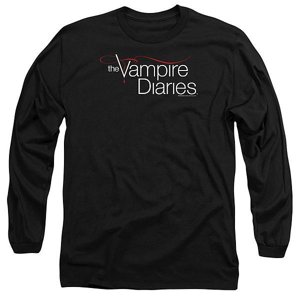 Vampire Diaries Tvd Logo Long Sleeve Adult T-shirt