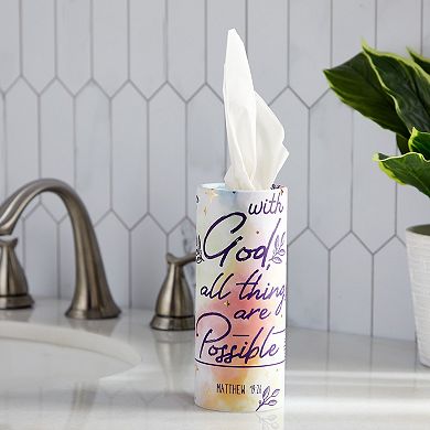 8-pack Round Tissue Boxes For Car Cup Holder - Travel Size Refill Cylinder