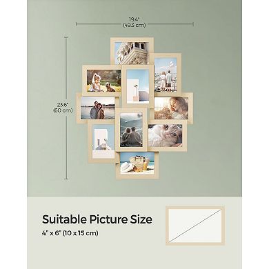 Collage Picture Frames, Collage Multiple Photos, Clear Ps Front, Set of 10