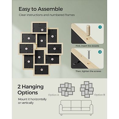 Collage Picture Frames, Collage Multiple Photos, Clear Ps Front, Set of 10