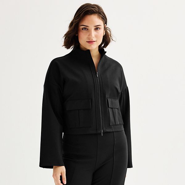 Women's FLX Ponte Long Bell Sleeve Jacket