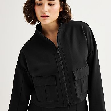 Women's FLX Ponte Long Bell Sleeve Jacket