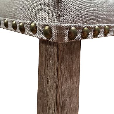 Best Master Furniture Janet 27" Wood Bar Stool (Set of 2)