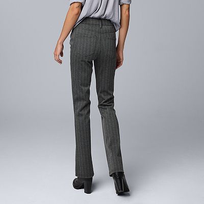 Women's Simply Vera Vera Wang Mid-Rise 5-Pocket Ponte Women's Simply Vera Vera Wang Mid-Rise 5-Pocket Ponte