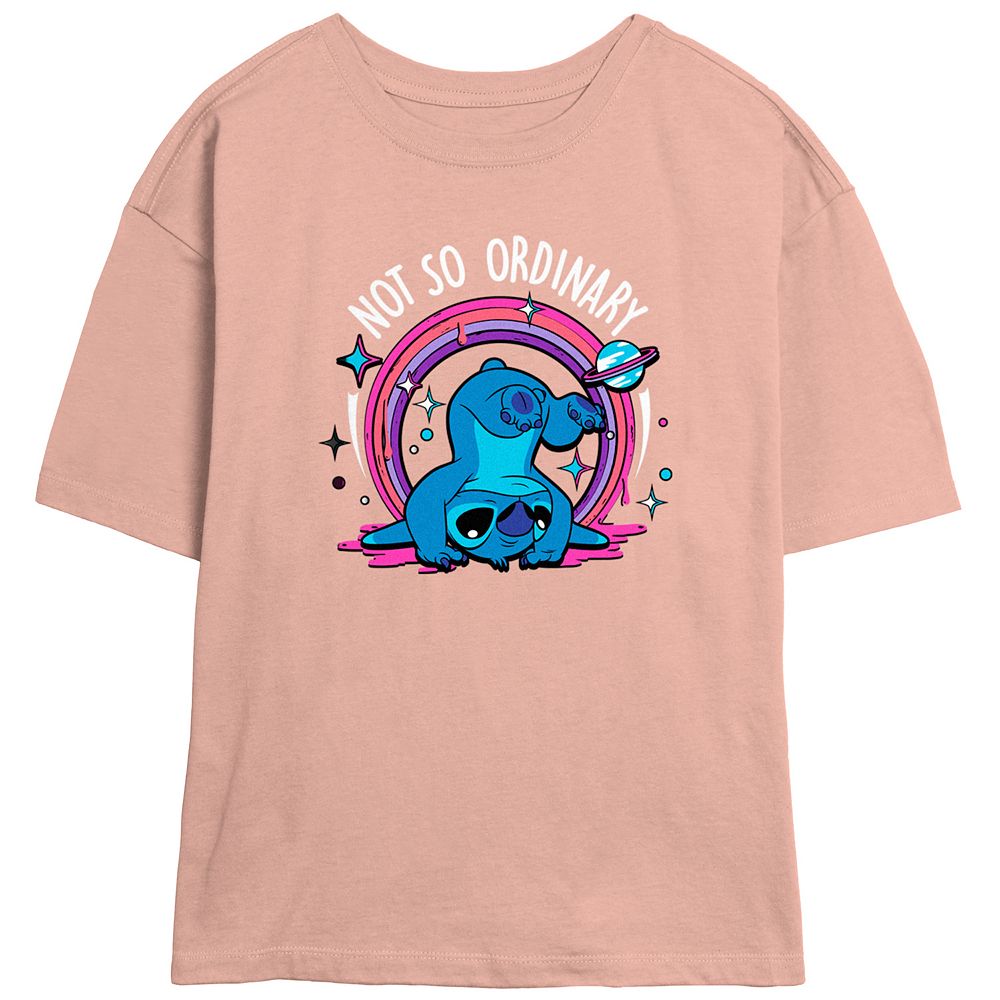 Disney's Lilo & Stitch Juniors' Not So Ordinary Stitch Skimmer Graphic Tee