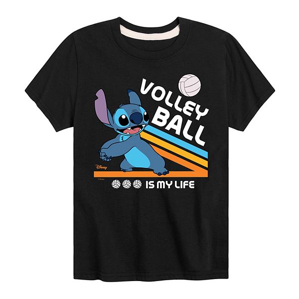 Disney's Lilo & Stitch Boys 8-20 Volleyball Is My Life Graphic Tee
