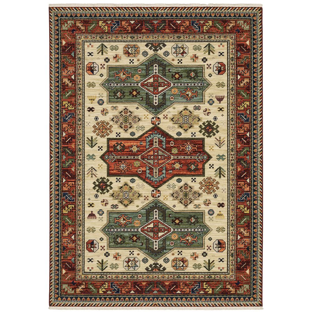 StyleHaven Linwood Tribal Medallions Wool Blend Area Rug