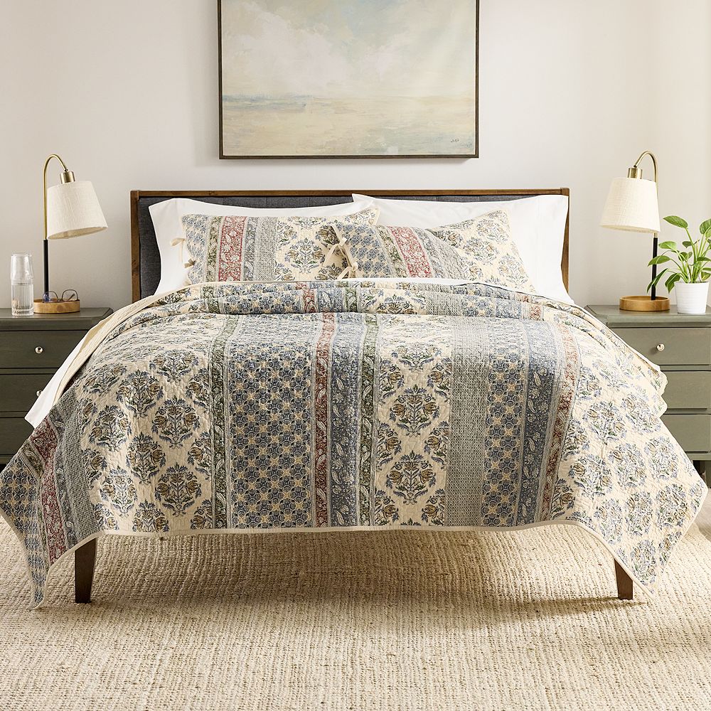 Sonoma Goods For Life® Mahala Stripe Printed Quilt or Sham