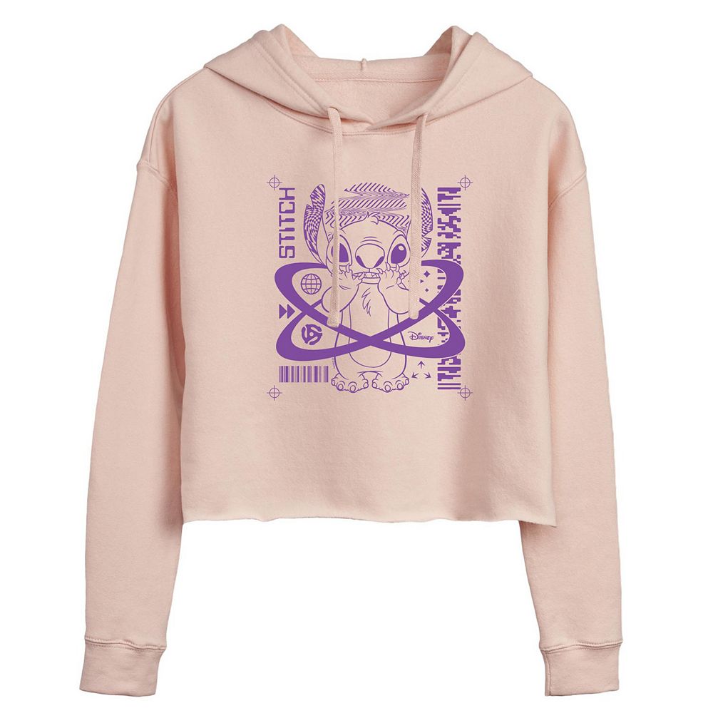 Disney's Lilo & Stitch Juniors' Code Cropped Hoodie