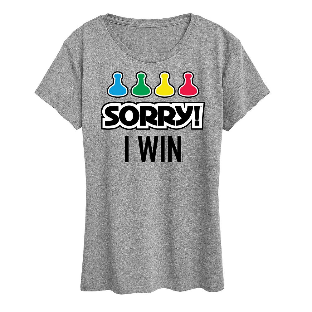 Women's Sorry Sorry I Win Tee Graphic Tee by Hasbro