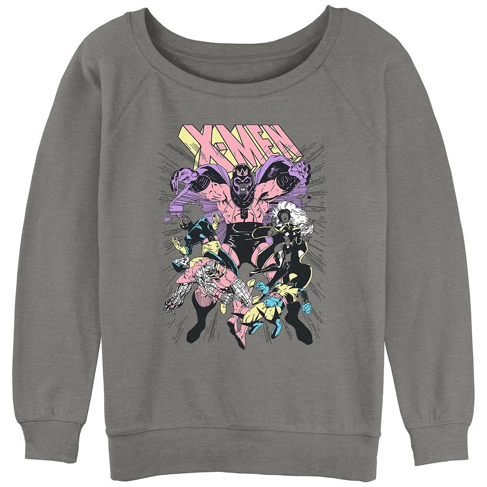 Juniors' X-Men Magneto Controls Graphic Slouchy Terry Pullover