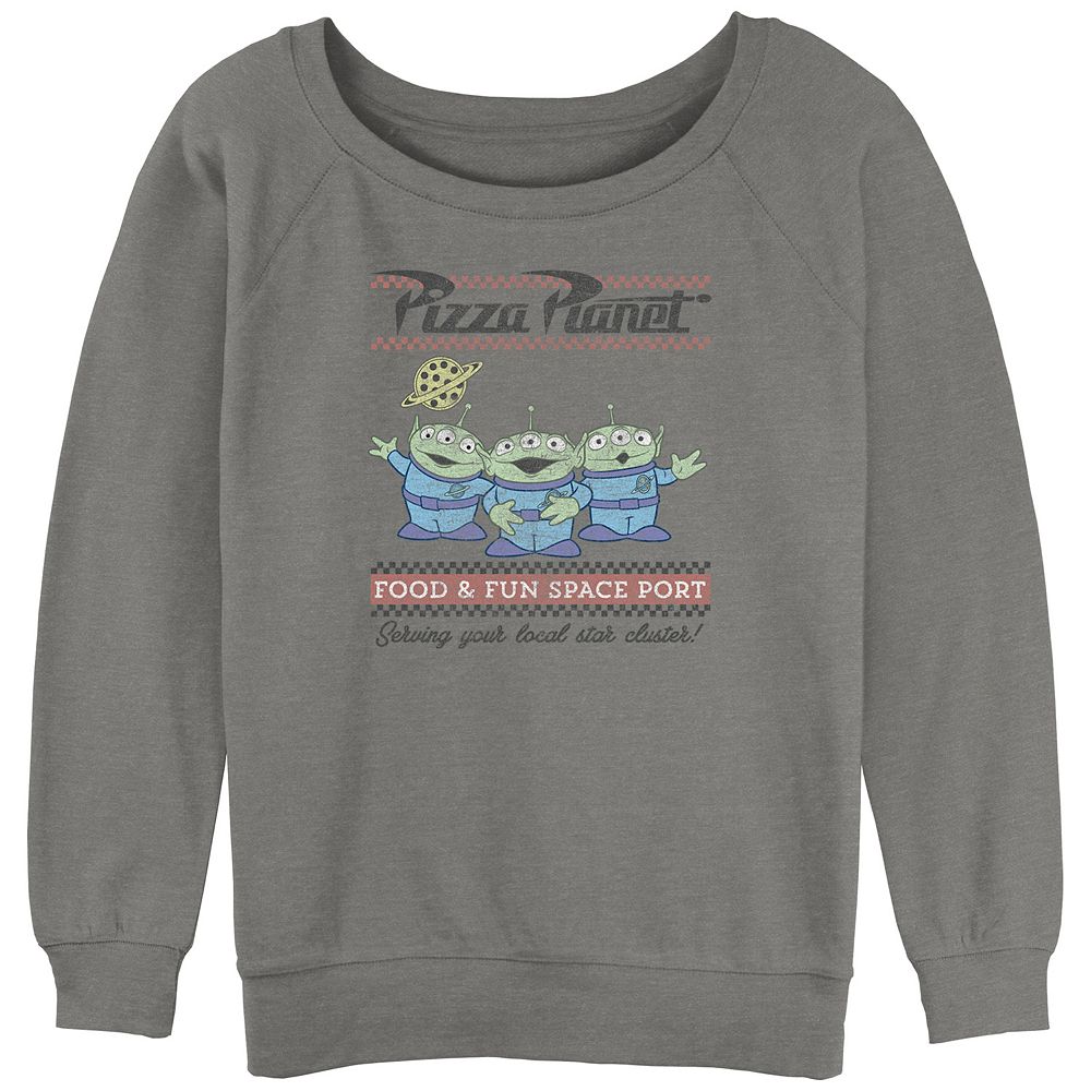 Juniors' Stranger Things Pizza Planet Food And Fun Graphic Slouchy ...