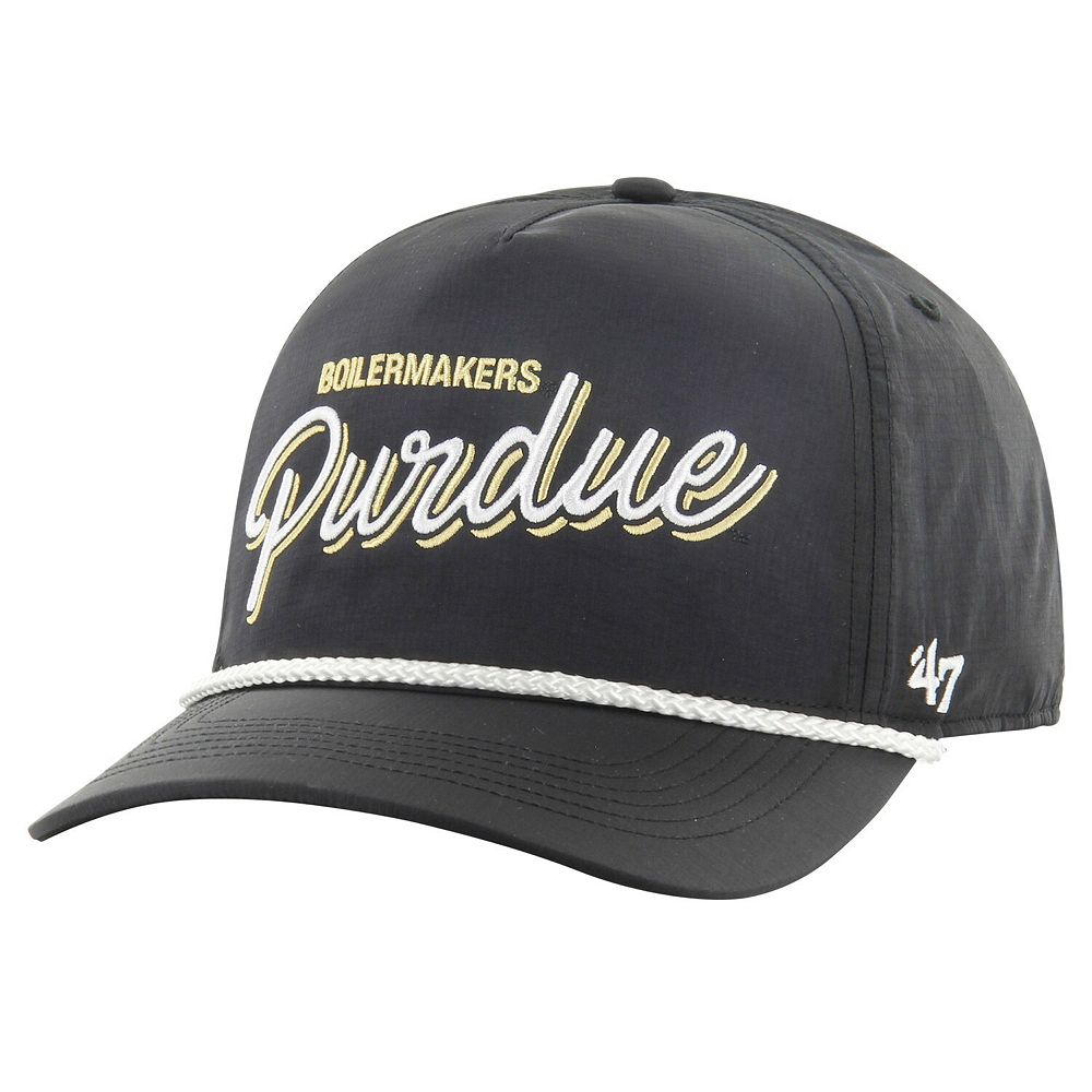Men's '47 Black Purdue Boilermakers Fairway Hitch Adjustable Hat