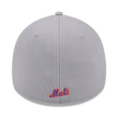 Men's New Era Gray New York Mets Active Pivot 39THIRTY Flex Hat