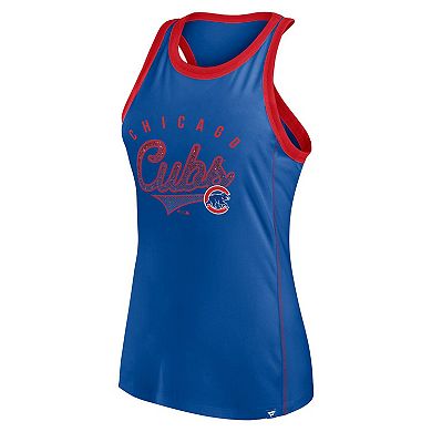 Women's Fanatics Branded Royal Chicago Cubs Tailsweep Fashion Racerback ...