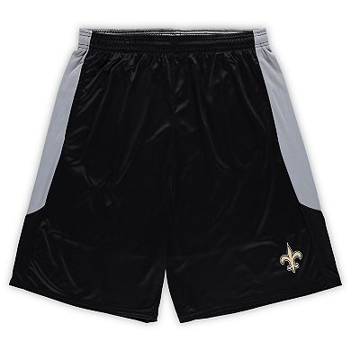 Men's Fanatics Black New Orleans Saints Big & Tall Team Logo Shorts