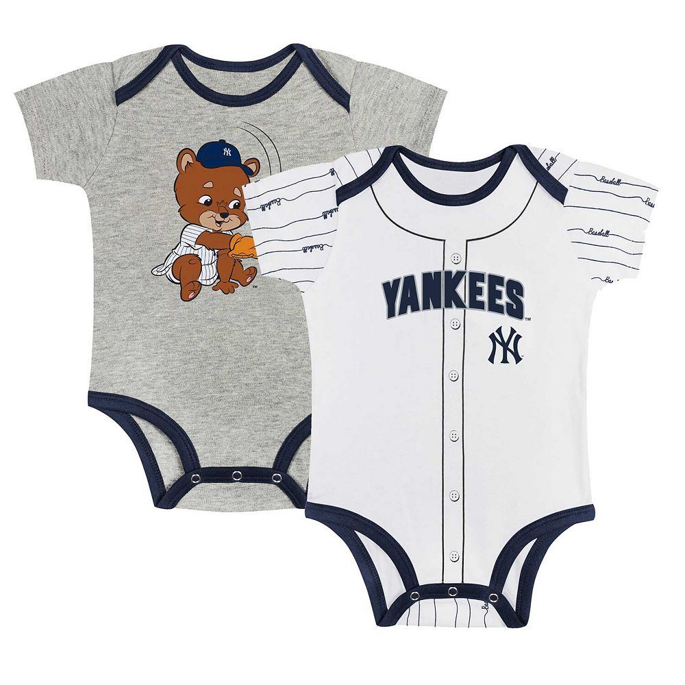 Newborn & Infant Gray/White New York Yankees Two-Pack Play Ball ...