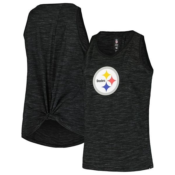 Women's New Era Black Pittsburgh Steelers Plus Size Space Dye Active ...